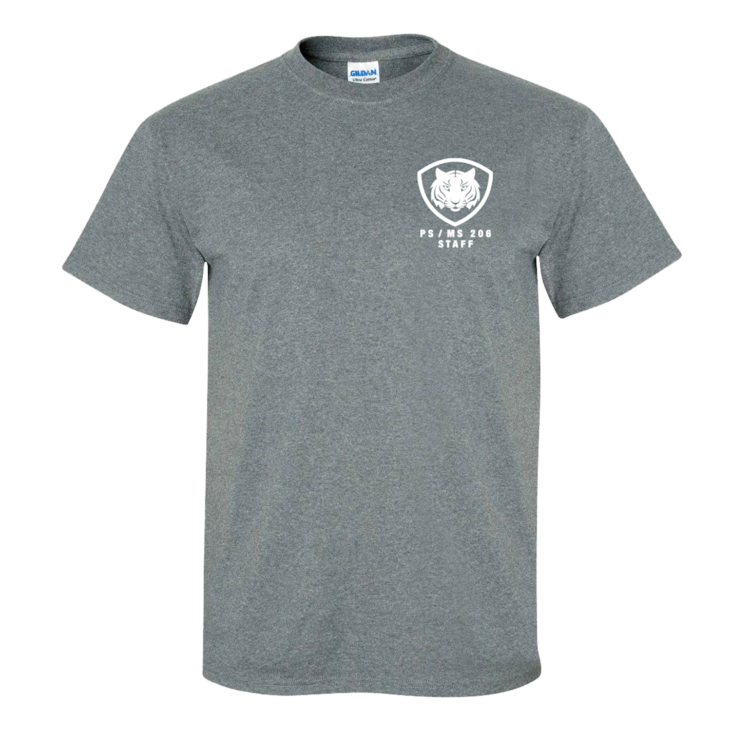 PS/MS 206 Dark Heather Short Sleeve T-Shirt | VarsityCentralNJ.com