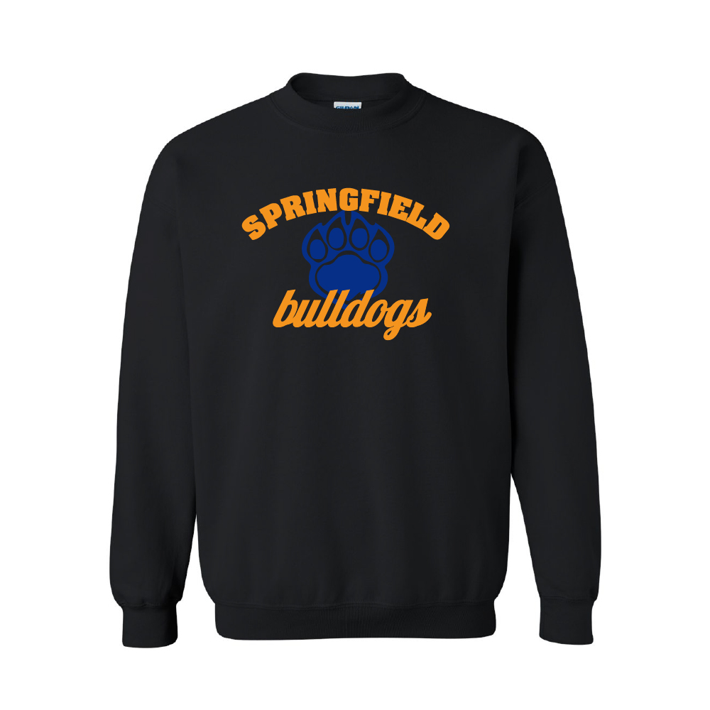 Springfield Bulldogs Crewneck Sweatshirt – Black | VarsityCentralNJ.com
