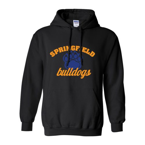 Springfield Bulldogs Pullover Hoodie – Black | VarsityCentralNJ.com