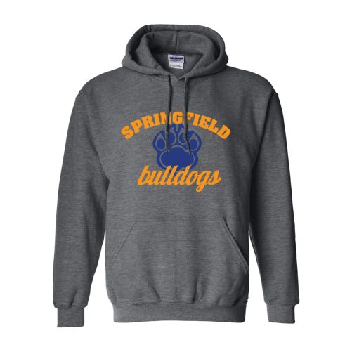 Springfield Bulldogs Pullover Hoodie – Dark Heather | VarsityCentralNJ.com