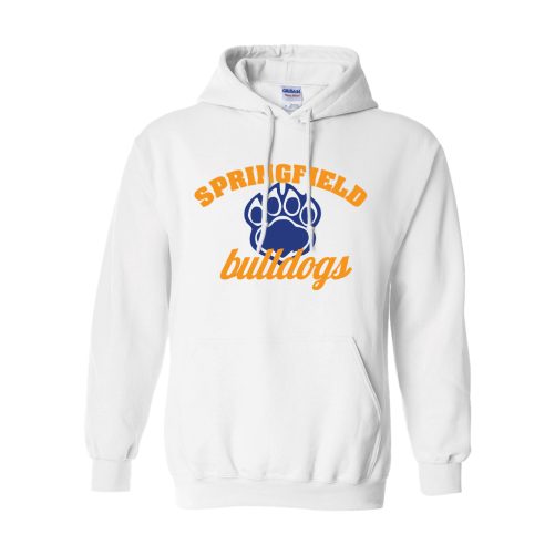 Springfield Bulldogs Pullover Hoodie – White | VarsityCentralNJ.com